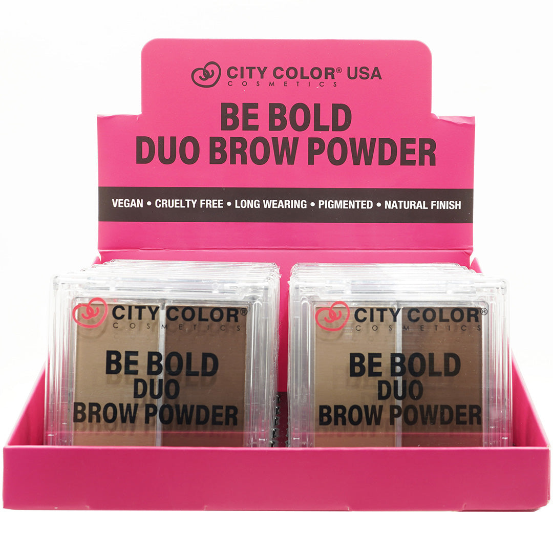Be Bold Duo Brow Powder Taupe - City Color | Wholesale Makeup ...