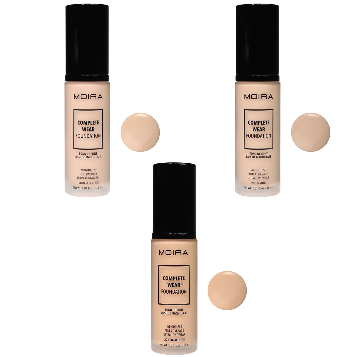 Complete Wear Foundation - Moira Beauty | Wholesale Makeup ...