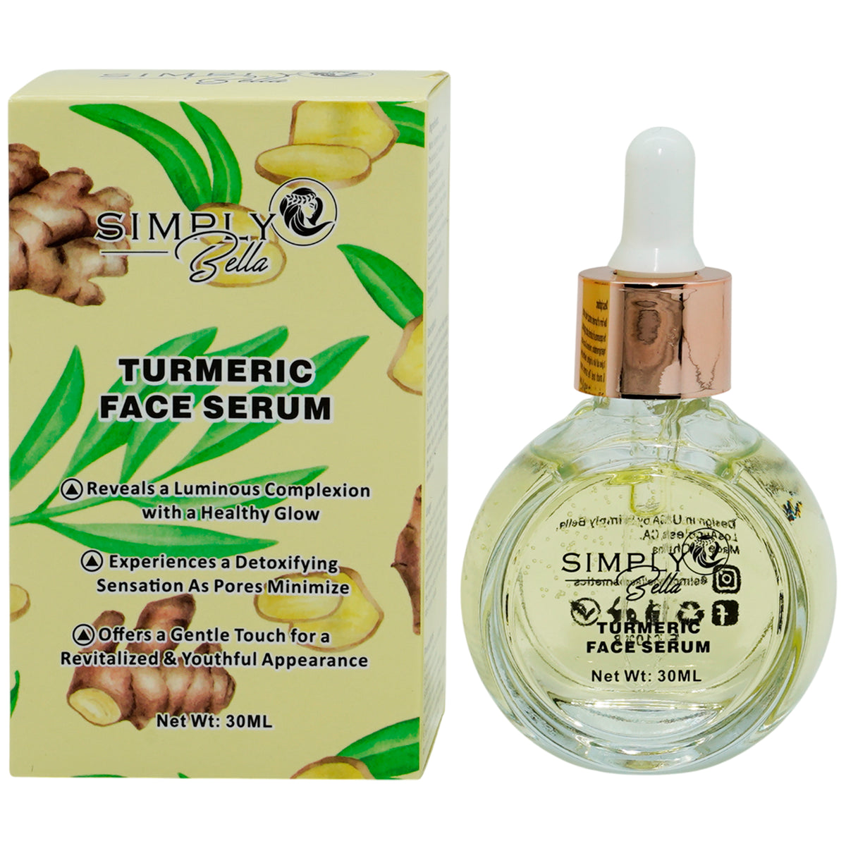 Turmeric Face Serum - Simply Bella | Wholesale Makeup – wholesalemakeup.com
