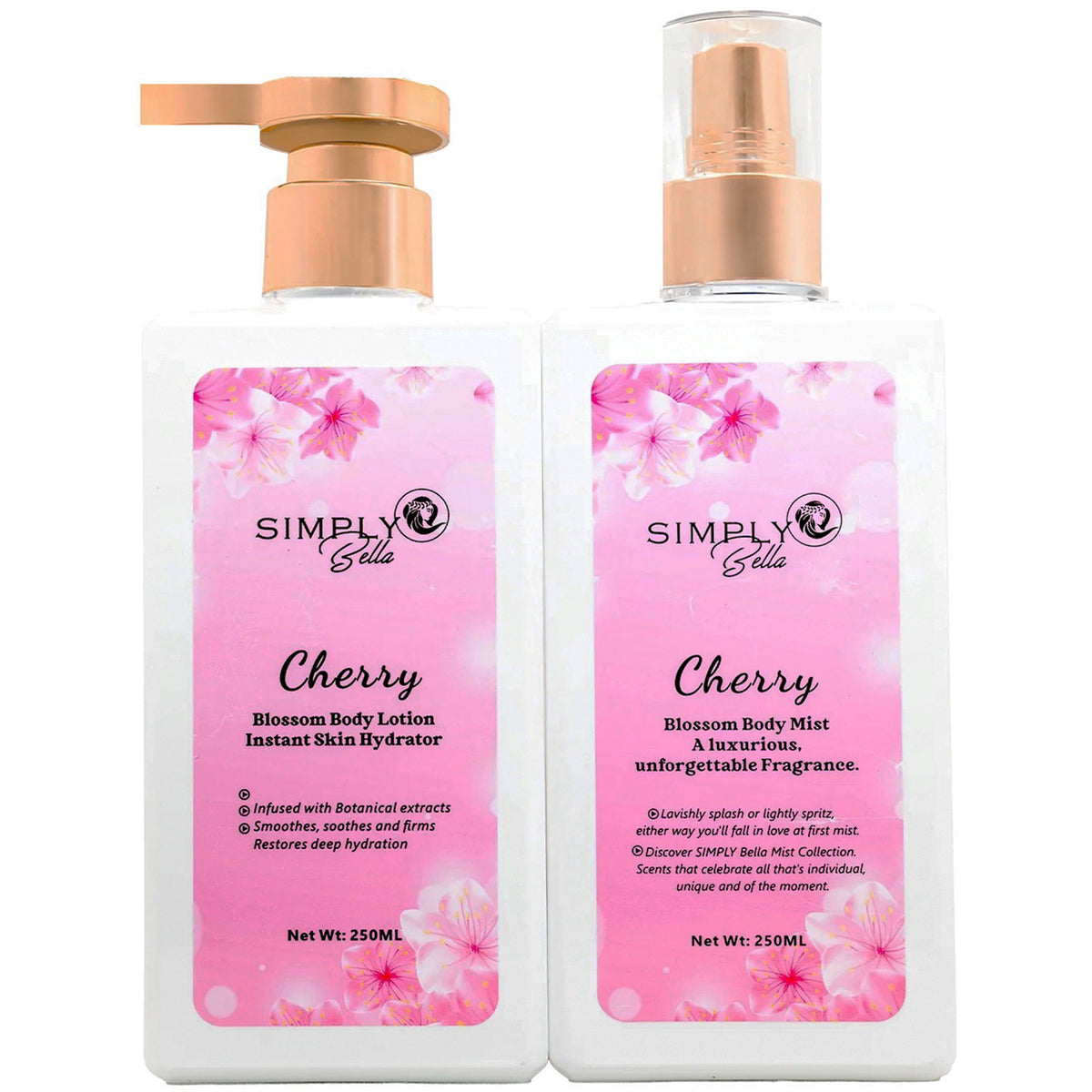 Body Lotion + Body Mist Cherry Blossom Simply Bella | Wholesale Makeup ...