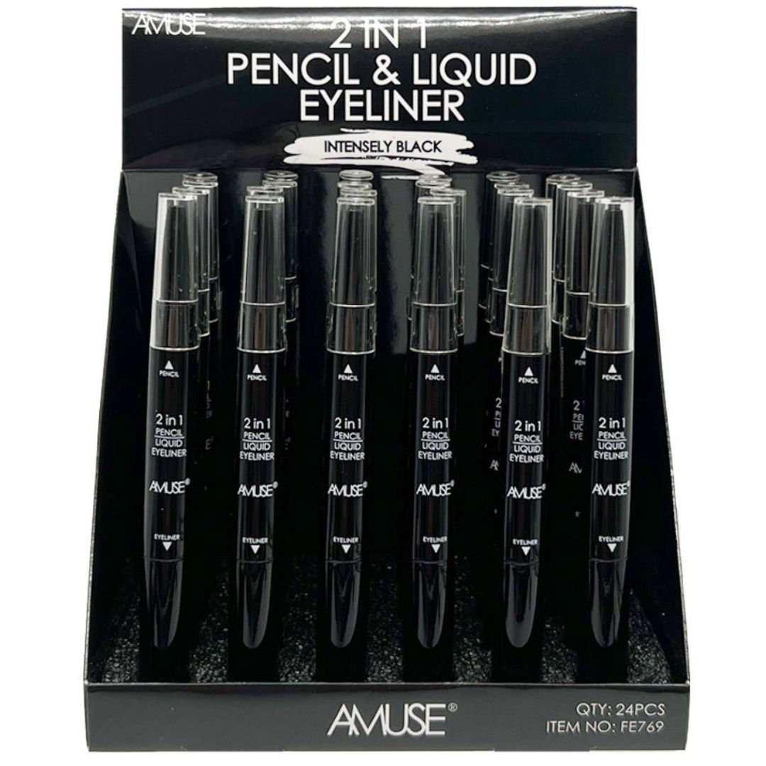 2 in 1 Pencil & Liquid Eyeliner - Amuse | Wholesale Makeup ...