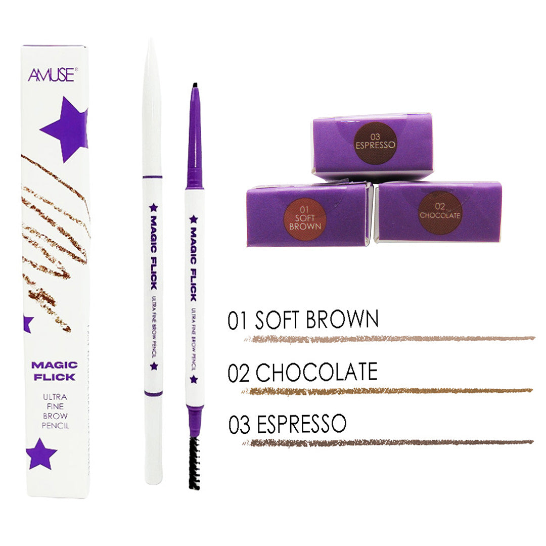 Magic Flick - Ultra Fine Brow Pencil Amuse | Wholesale Makeup ...